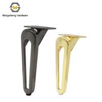 China Modern Design Metal Furniture Legs High Quality Black Gold Iron Table Legs Living Room Hot Selling Competitive Dining for sale