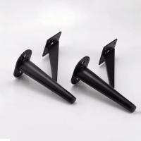 China Heavy Duty Metal Black Small Straddle Diagonal Conical Leg Coffee Table Foot Luxury Modern Iron for Kitchen Home Hotel Use for sale