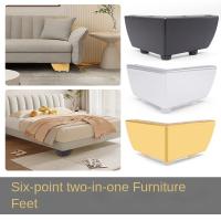 China Gold Black Chrome Metal 2-in-1 Furniture Accessories Leg Sofa Leg Cabinet Leg for sale