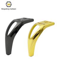 China Wanjusheng Hardware Accessories Metal Feet Sofa Cabinet Gold Black Table Bed Iron Furniture Legs for sale