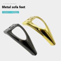 China Wanjusheng Hardware Accessories Metal Feet Sofa Cabinet Gold Black Table Bed Iron Furniture Legs for sale