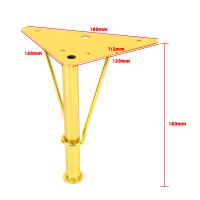 China Wanjusheng New Furniture Hardware Bed Foot Metal Sofa Leg TV Stand Foot Furniture Support Accessories for sale