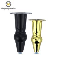 China Wanjusheng Hardware Furniture Accessories Iron Table Legs 15 cm Gourd-shaped Metal Sofa Cabinet Legs for sale