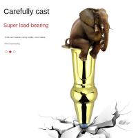 China Wanjusheng Hardware Furniture Accessories Iron Table Legs 15 cm Gourd-shaped Metal Sofa Cabinet Legs for sale