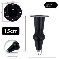 China Wanjusheng Hardware Furniture Accessories Iron Table Legs 15 cm Gourd-shaped Metal Sofa Cabinet Legs for sale