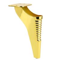 China 180mm New Black Chair Replaced with Gold-plated Metal Furniture Sofa Legs for sale