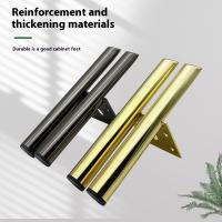 China Gold Double Tube Type 7 Sofa Chair Legs Cabinets Metal Iron Support Furniture Legs Bedside Table Legs for sale