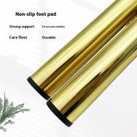 China Gold Double Tube Type 7 Sofa Chair Legs Cabinets Metal Iron Support Furniture Legs Bedside Table Legs for sale