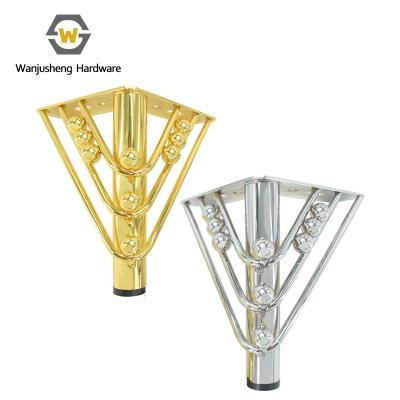 China Luxury Metal Iron Sofa Legs Gold Bed Feet Furniture Sofa Legs Cabinet Sofa Furniture Legs for sale