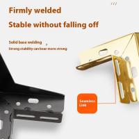 China Triangle Metal Sofa Legs with Corner Size Gold Black Furniture Support Legs Cabinet Table Legs for sale