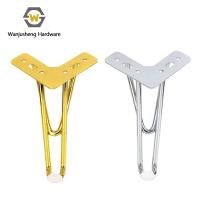 China Modern Design Metal Gold Foot Furniture Decorative Foot Furniture Hardware Accessories Iron Sofa Legs for sale