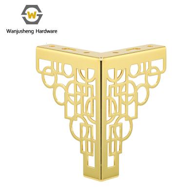 China Heavy Duty Hollow Carved Metal Furniture Legs ABS Luxury Modern for Sofa Cabinet Table Outdoor Living Room Room Simple Painted for sale