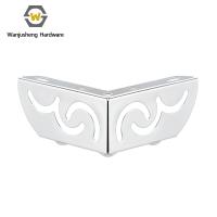 China L-shaped Metal Iron Upholstery Furniture Fancy Foot Sofa Cabinet Legs Narrow Side Punch 6 Points 2-in-1 for sale