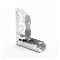 China L-shaped Metal Iron Upholstery Furniture Fancy Foot Sofa Cabinet Legs Narrow Side Punch 6 Points 2-in-1 for sale