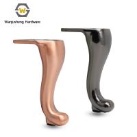 China Red Antique Gun Black Thickened Aluminum Feet Bathroom Cabinet Feet Support Legs Light Luxury Metal Sofa Legs for sale