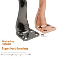China Red Antique Gun Black Thickened Aluminum Feet Bathroom Cabinet Feet Support Legs Light Luxury Metal Sofa Legs for sale