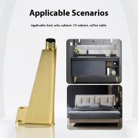 China Adjustable Sofa Feet Furniture Cabinet Feet Office Metal Furniture Luxury Support Legs Aluminum Alloy Feet for sale