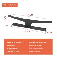 China Gold 15cm Heavy Duty Metal Large Sofa Bed Legs Iron End Table Legs Metal Furniture Legs for sale
