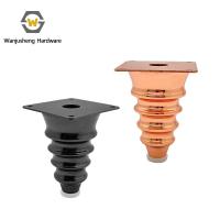 China Light Luxury Metal Circle Tapered Feet TV Cabinet Bedroom Side Table Cabinet Legs Sofa Legs High Quality Metal Furniture Feet for sale