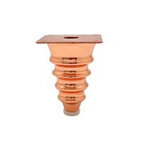 China Light Luxury Metal Circle Tapered Feet TV Cabinet Bedroom Side Table Cabinet Legs Sofa Legs High Quality Metal Furniture Feet for sale