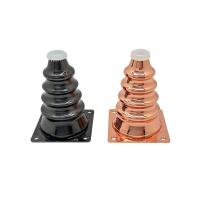 China Light Luxury Metal Circle Tapered Feet TV Cabinet Bedroom Side Table Cabinet Legs Sofa Legs High Quality Metal Furniture Feet for sale