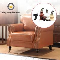 China Caster-Equipped Solid Wood Sofa Feet Wooden Cabinet & Coffee Table Furniture Support Feet Wooden Legs TV Stand Feet for sale