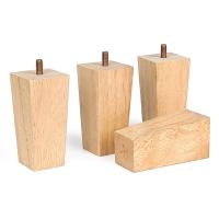 China Modern Minimalist High-Quality Solid Wood Sofa Legs Furniture TV Cabinet Support Legs Heightening Wooden Leg Accessories for sale