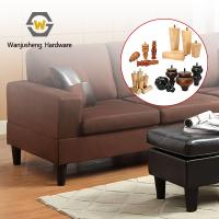 China Modern Minimalist High-Quality Solid Wood Sofa Legs Furniture TV Cabinet Support Legs Heightening Wooden Leg Accessories for sale