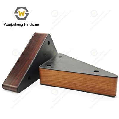 China Light Luxury High Quality Wood Grain Plastic Furniture Coffee Table Sofa Cabinet Feet Belong to Furniture Accessories for sale