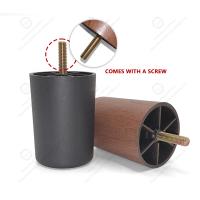 China Round Plastic Feet with Screws Sofa Feet Accessories Furniture Feet for sale
