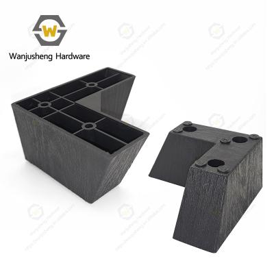 China High-quality L-shaped Sofa Plastic Feet Furniture Decorative Accessories Bed and Table Legs for sale