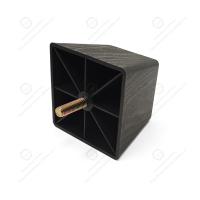 China Wood Grain Plastic Sofa Legs Black Sofa Foot Pads Thickened Plastic Feet for sale