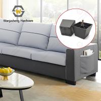China Wood Grain Plastic Sofa Legs Black Sofa Foot Pads Thickened Plastic Feet for sale