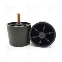 China Black Plastic Furniture Legs Furniture Accessories Durable Support Sofa Legs for sale