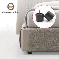 China Black Plastic Furniture Legs Furniture Accessories Durable Support Sofa Legs for sale