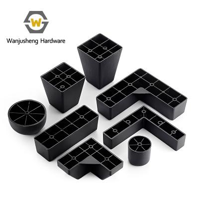 China Plastic Sofa Feet Bed Feet Various-shaped Support Legs Moisture-proof and Height-increasing Furniture Feet for sale