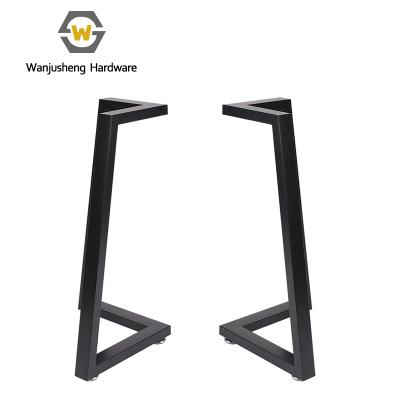 China Iron Stool Legs Metal Square Frame Bar Table Feet Support Corner Computer Desk Table Legs for sale