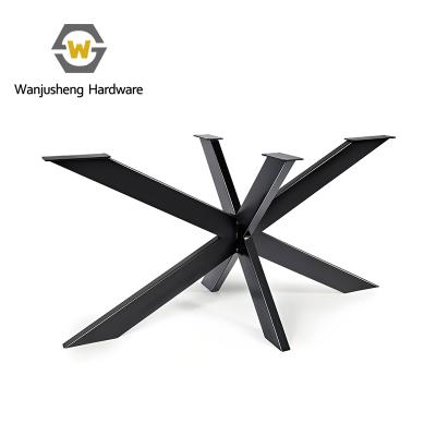 China Heavy-Duty Wrought Iron Table Leg Brackets Metal Desk Feet Large Wooden Slab Dining Table & TV Stand Furniture Support Legs for sale