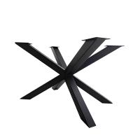 China Heavy-Duty Wrought Iron Table Leg Brackets Metal Desk Feet Large Wooden Slab Dining Table & TV Stand Furniture Support Legs for sale