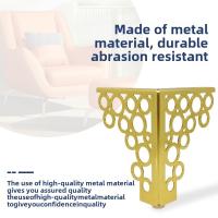 China Wanjusheng Modern Design Sofa Leg Furniture Using Chromium/iron Material Cabinet Legs Metal Table Legs for sale