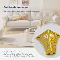 China Wanjusheng Modern Design Sofa Leg Furniture Using Chromium/iron Material Cabinet Legs Metal Table Legs for sale