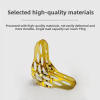 China Wanjusheng Sofa Leg Manufacturers Metal 2-in-1 Mesh Gold H60mm mm Table Cabinet Feet Decorative Furniture Legs for sale