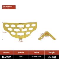 China Wanjusheng Sofa Leg Manufacturers Metal 2-in-1 Mesh Gold H60mm mm Table Cabinet Feet Decorative Furniture Legs for sale