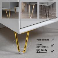 China High Quality Hairpin Legs Gold Replacement Furniture Hardware Metal End Table Cabinet Legs Sofa Cast Iron Plated Sofa Feet for sale