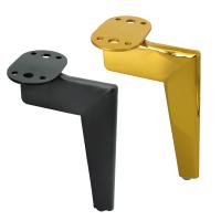 China Sofa Leg Accessories Hardware Luxury Gold and Iron Metal Stool Furniture Sofa Cabinet Leg Furniture for sale