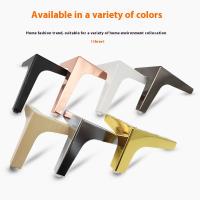 China Chair Legs Metal Triangle Black Sofa Legs Gold Replacement Metal Furniture Legs Dresser Cabinet Sofa Feet for sale