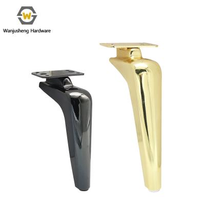 China WanJusheng Furniture Cabinet Gold Replacement 160mm Iron Sofa Legs Accessories Sofa Metal Furniture Feet for sale