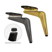 China Modern Metal Adjustable Furniture Accessories Table Chair Feet Sofa Bed Legs for Cabinet Coffee Table for sale