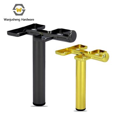 China Round Tube Sofa Feet Feature Decorative Chrome Bed Sideboard Feet Metal Sofa Legs Gold Metal Furniture Supporting Legs for sale