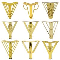 China Wholesale Furniture Hardware Accessories Y-shaped Sofa Legs Gold Cabinet Bed Legs and Metal Sofa Legs for sale